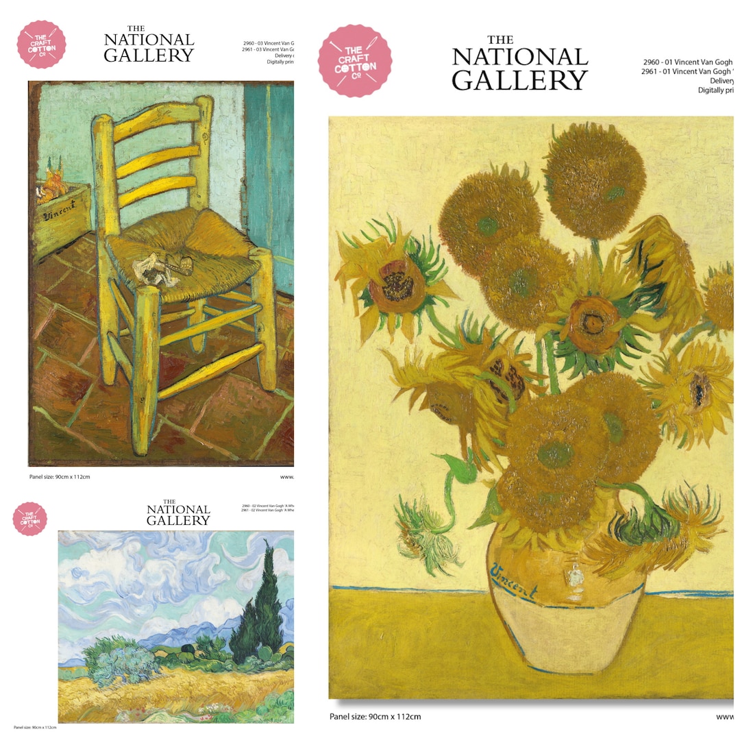 The National Gallery Vincent Van Gogh Sunflowers Chair A Wheatfield ...