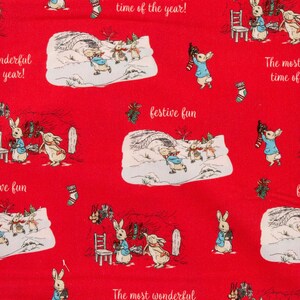 Beatrix Potter Peter Rabbit Fabric the Most Wonderful Time of the Year ...
