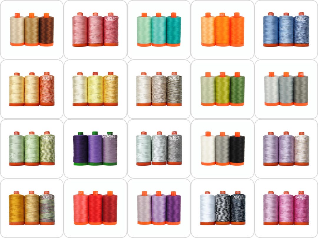Aurifil Thread 3 Large Spools Cotton 50WT Perfect for Crafting ...