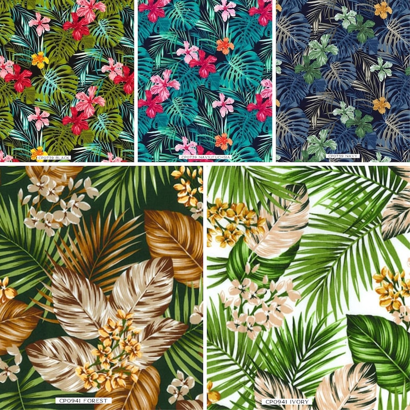 Tropical Fabric - Etsy