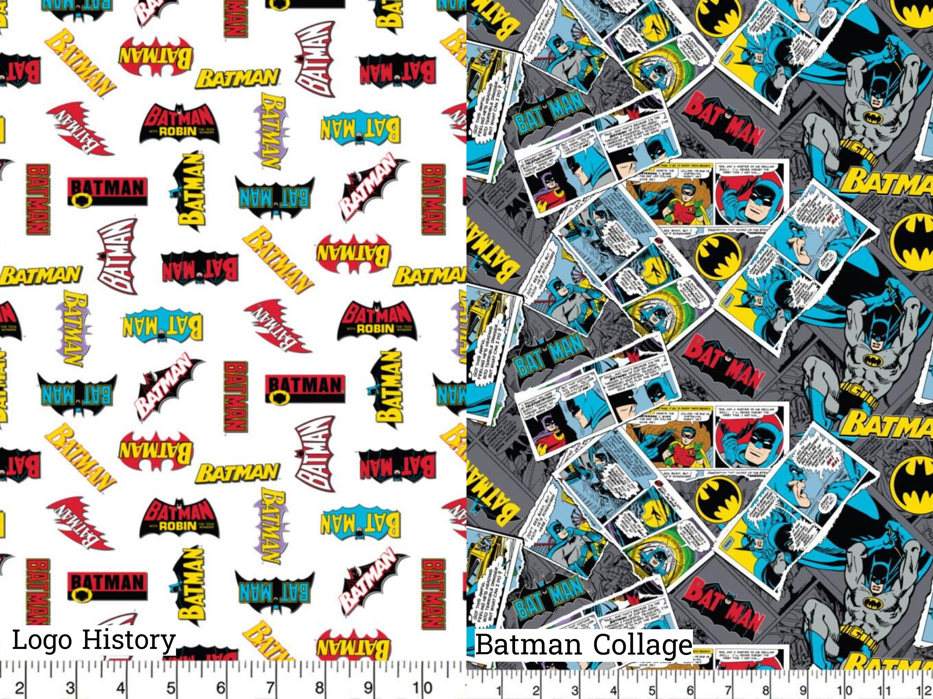 Batman Fabric - DC Comics Fabric 110cm Wide 100% Cotton Choice of 13 ...