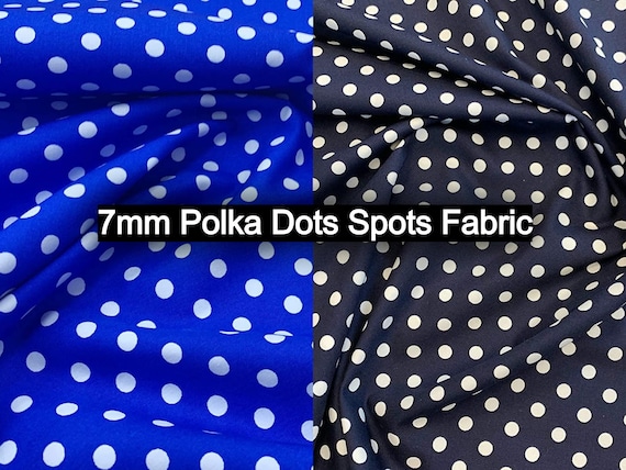 Rose & Hubble White Spots 7 Mm Polka Dot Fabric 100% Cotton - Etsy