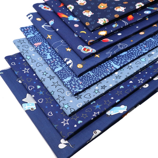 Dark Blue Fat Quarters - Etsy