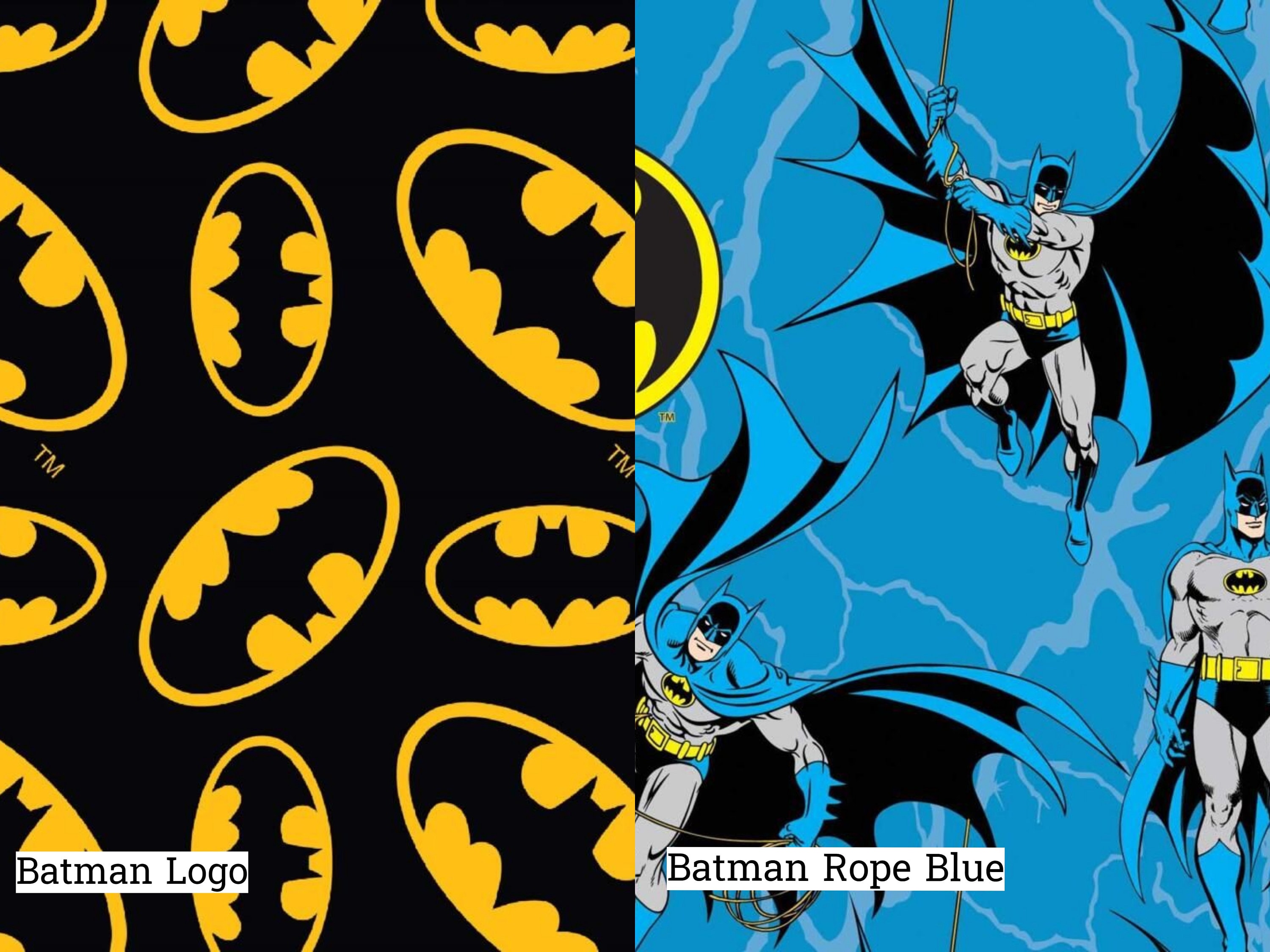 Batman Fabric DC Comics Fabric 112cm Wide 100% Cotton Choice - Etsy