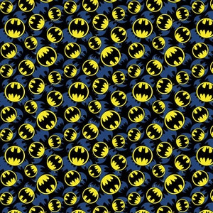 Batman Fabric - DC Comics Fabric 110cm Wide 100% Cotton Choice of 13 ...
