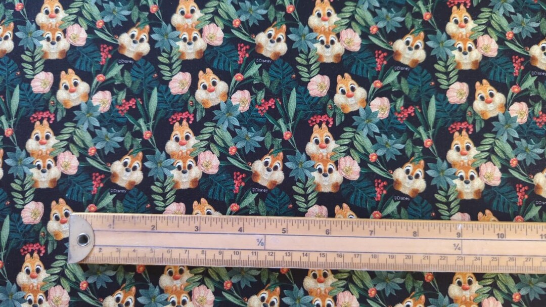 Disney Alvin and the Chipmunks 100% Cotton 145cm Wide Digital Fabric ...