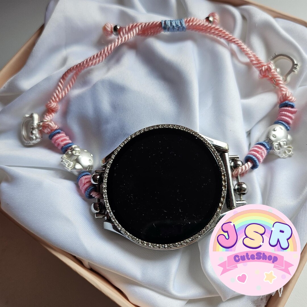 HK Kitty Macrame Band Samsung Galaxy Watch 4/5/6 20/22mm Pre-order - Etsy