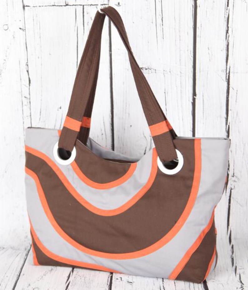 Marina Tote Bag PDF Sewing Pattern | Cut N Bind Appliqué Tote (instant ...