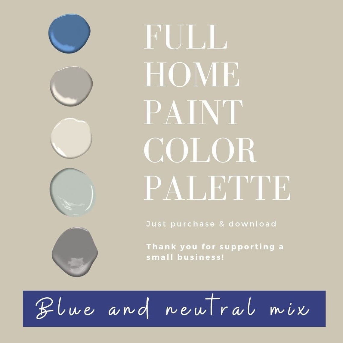 Paint Color Palette - Etsy