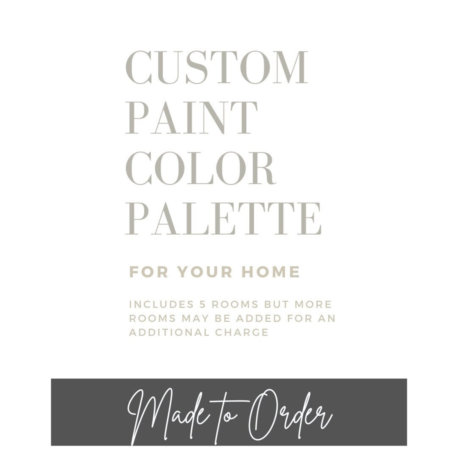 Custom Paint Color Palette - Etsy