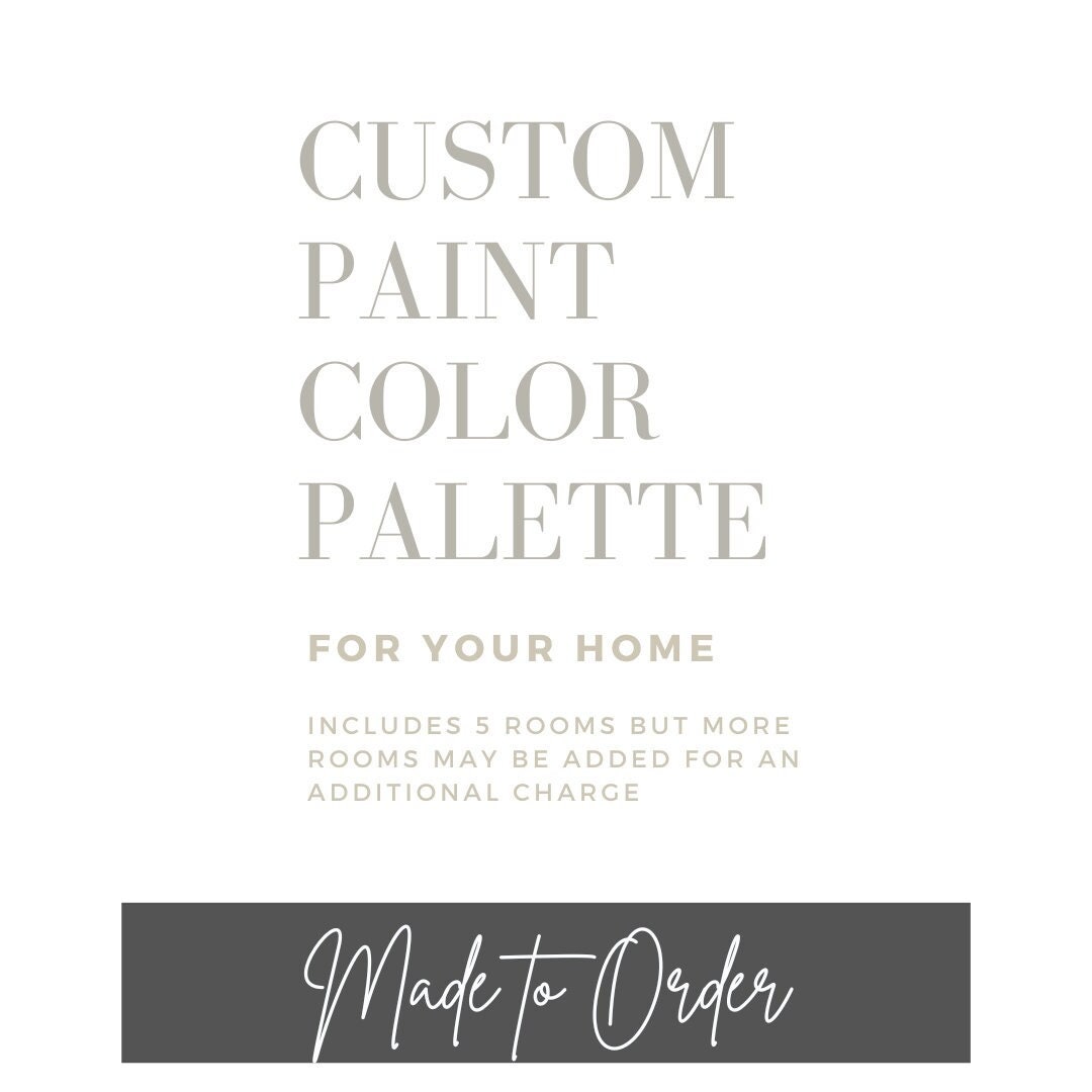 Custom Paint Color Palette - Etsy