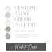 Custom Paint Color Palette - Etsy