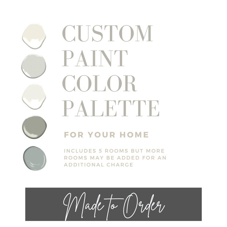 Custom Paint Color Palette - Etsy