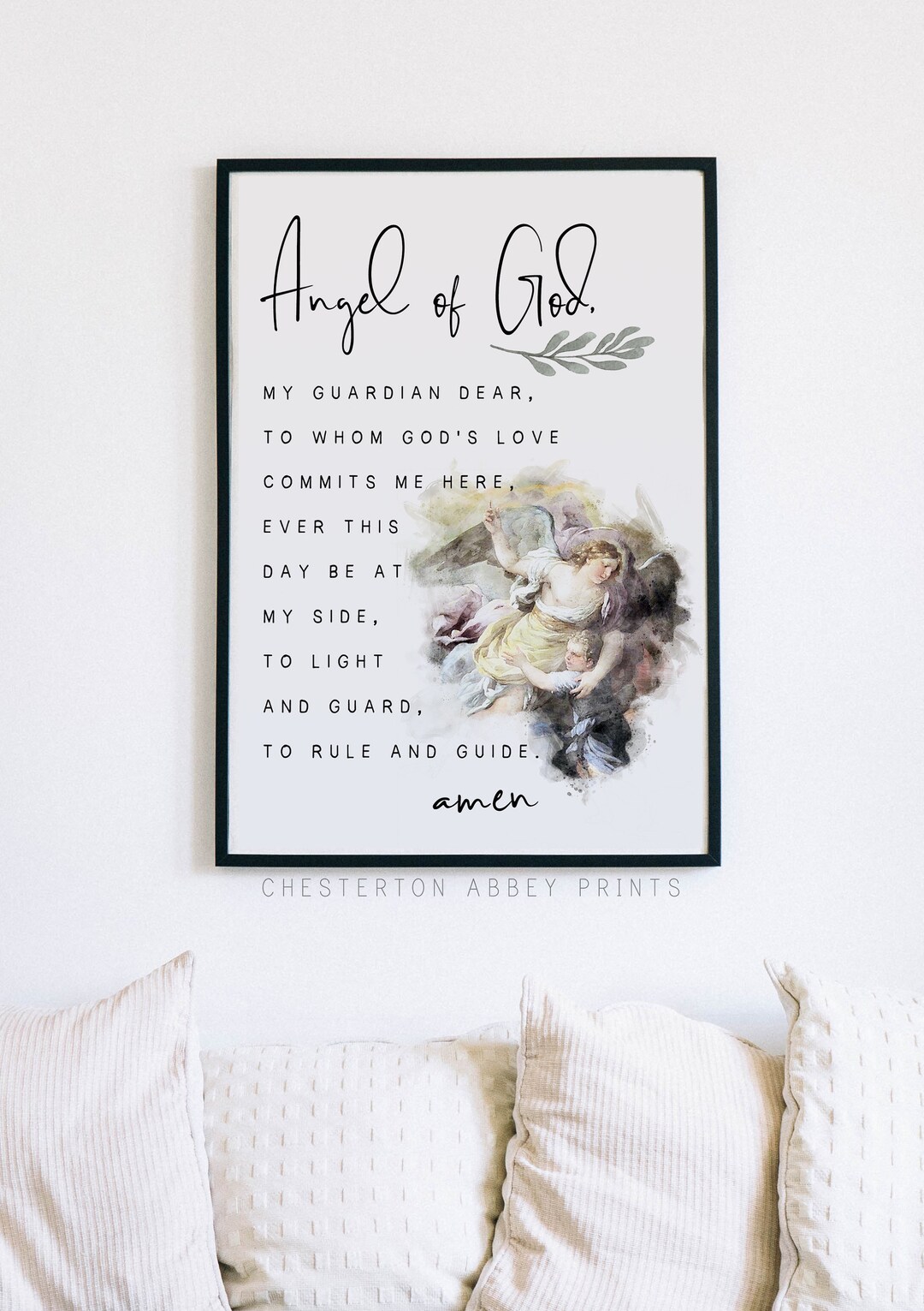 Guardian Angel Prayer || Print - Etsy