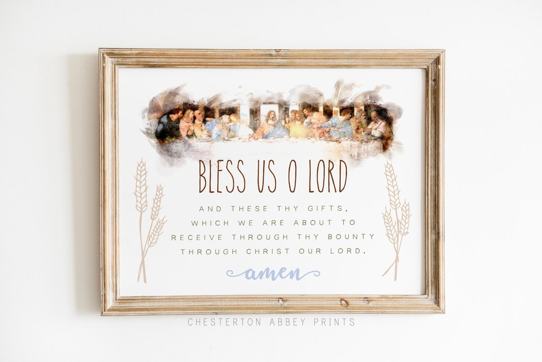 Bless Us O Lord || Print - Etsy
