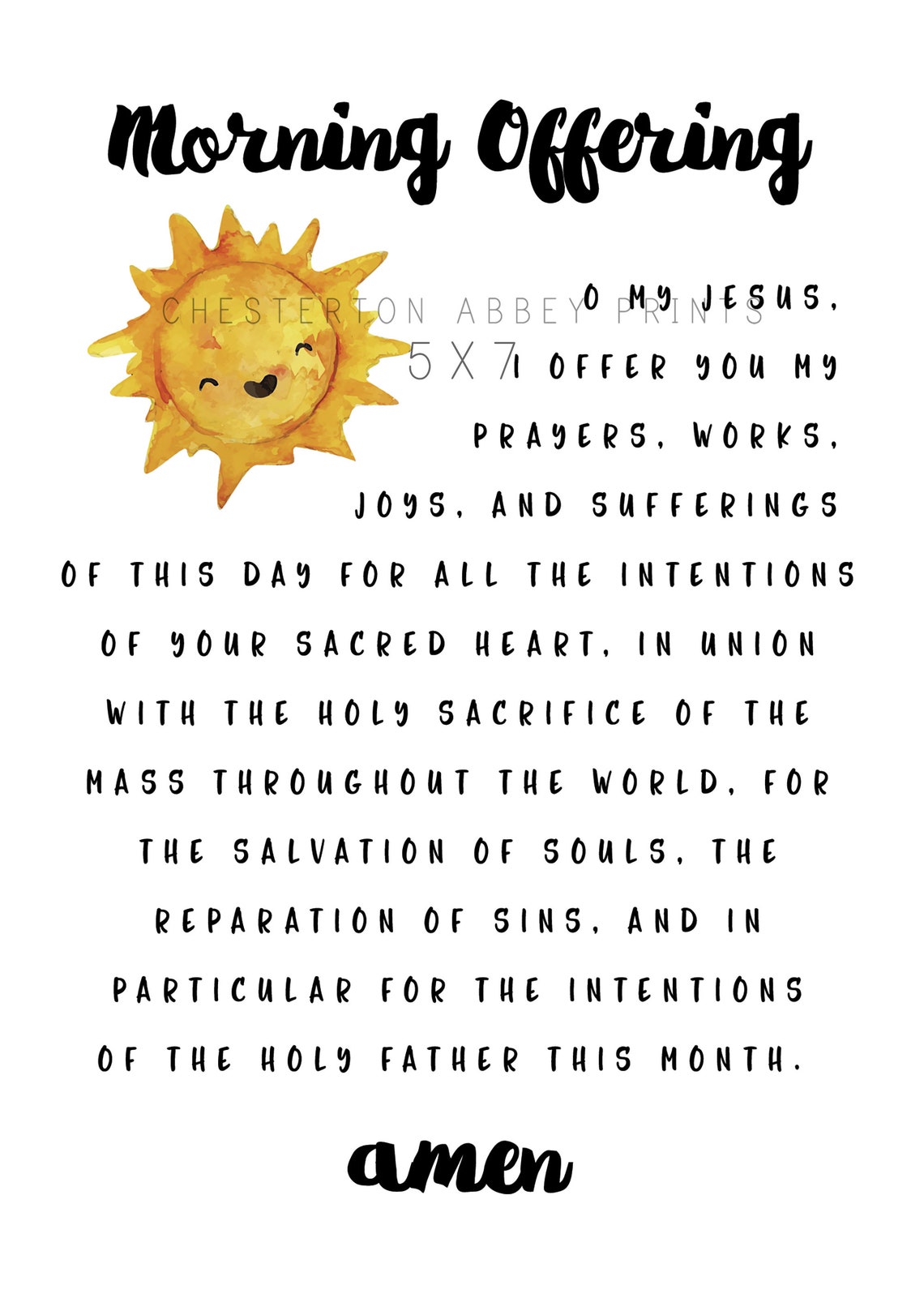 Children's Morning Offering & Evening Prayer white - Etsy