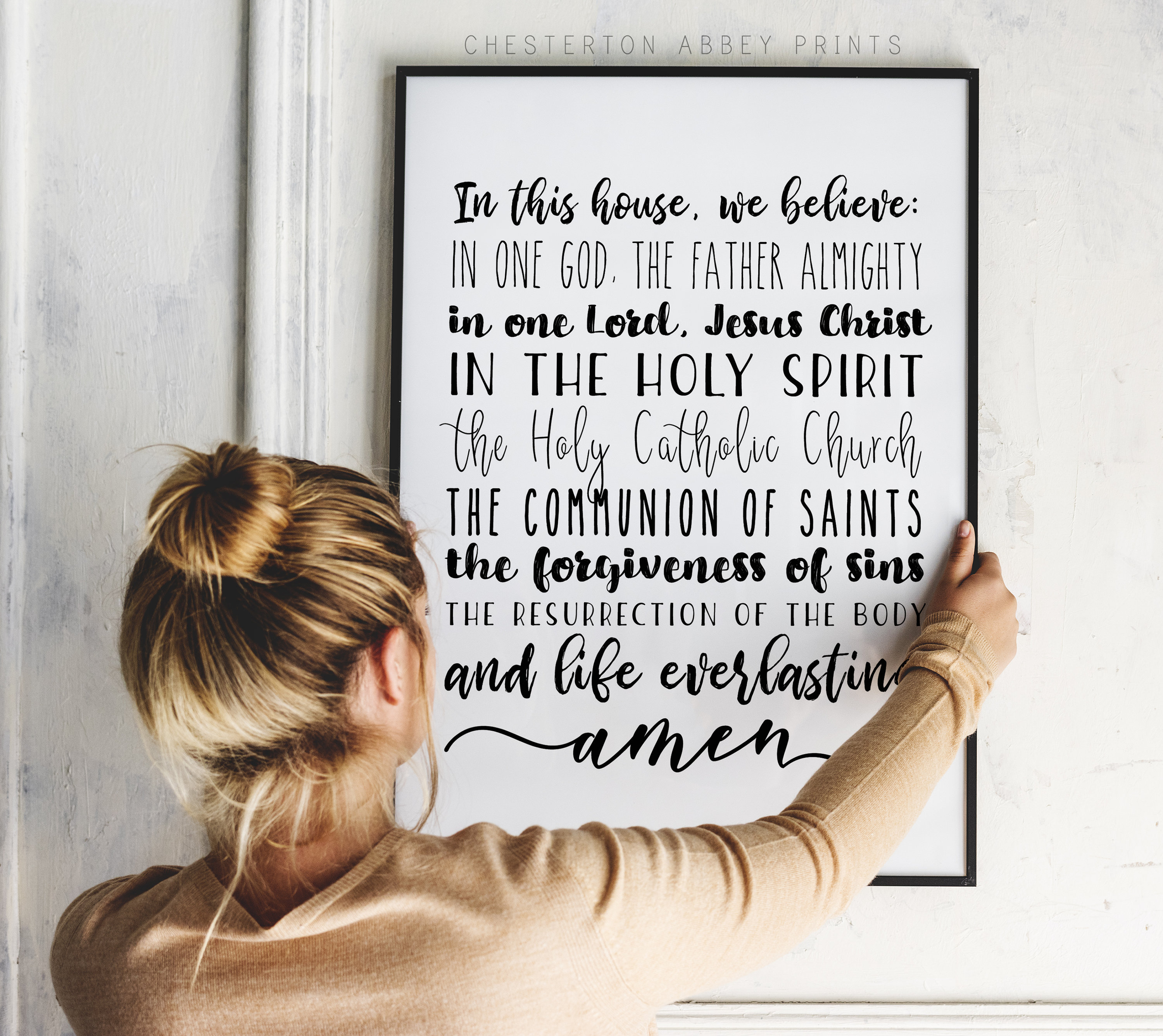 In This House We Believe... Print - Etsy