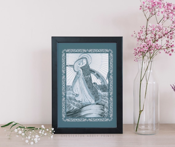 Mater Intemerata blue Litany of Loreto | Etsy Canada