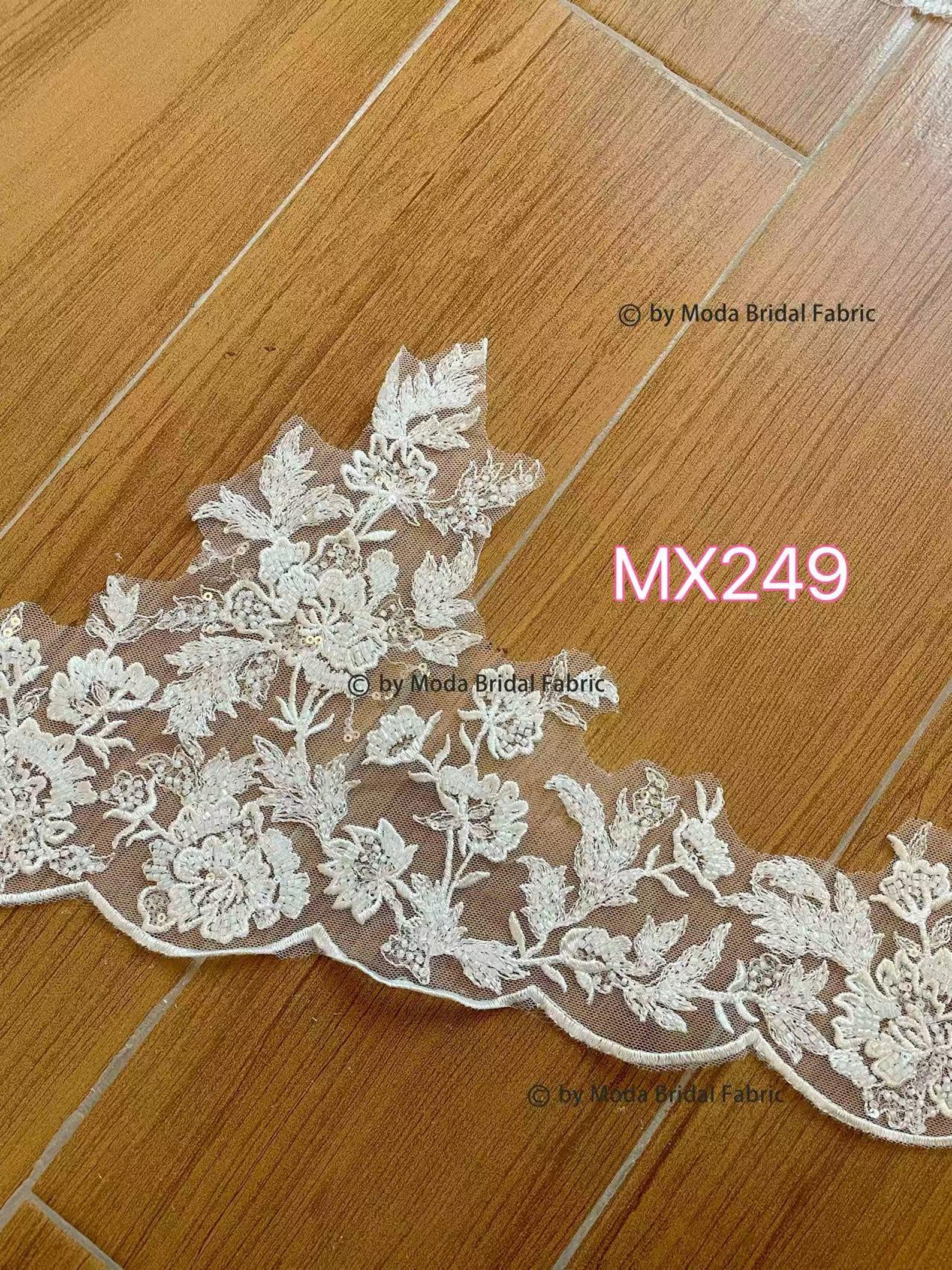 Bridal Beading Lace Trim for DIY Dresses Bride Veils in Ivory Color, 5 ...