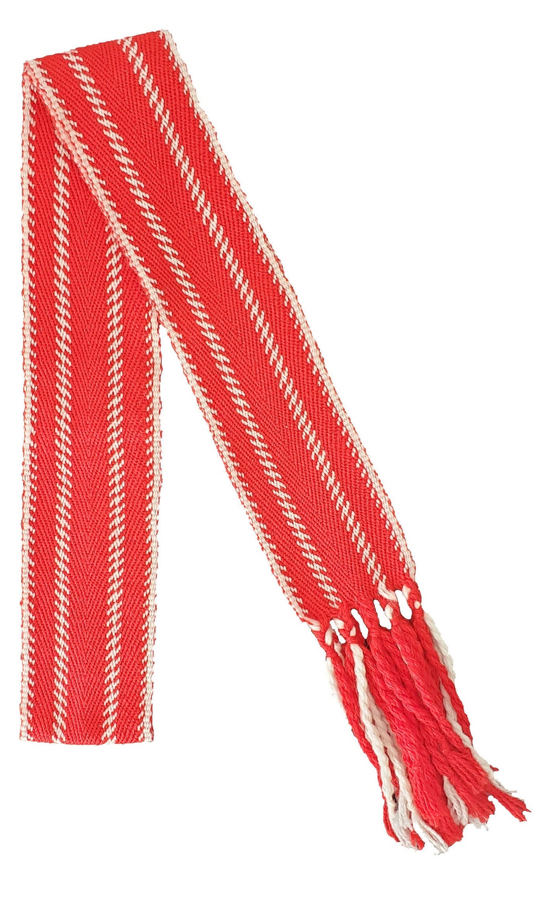 Métis Sash Red Métis Flag Small Alpaca Ceinture Fléchée Drapeau Métis ...