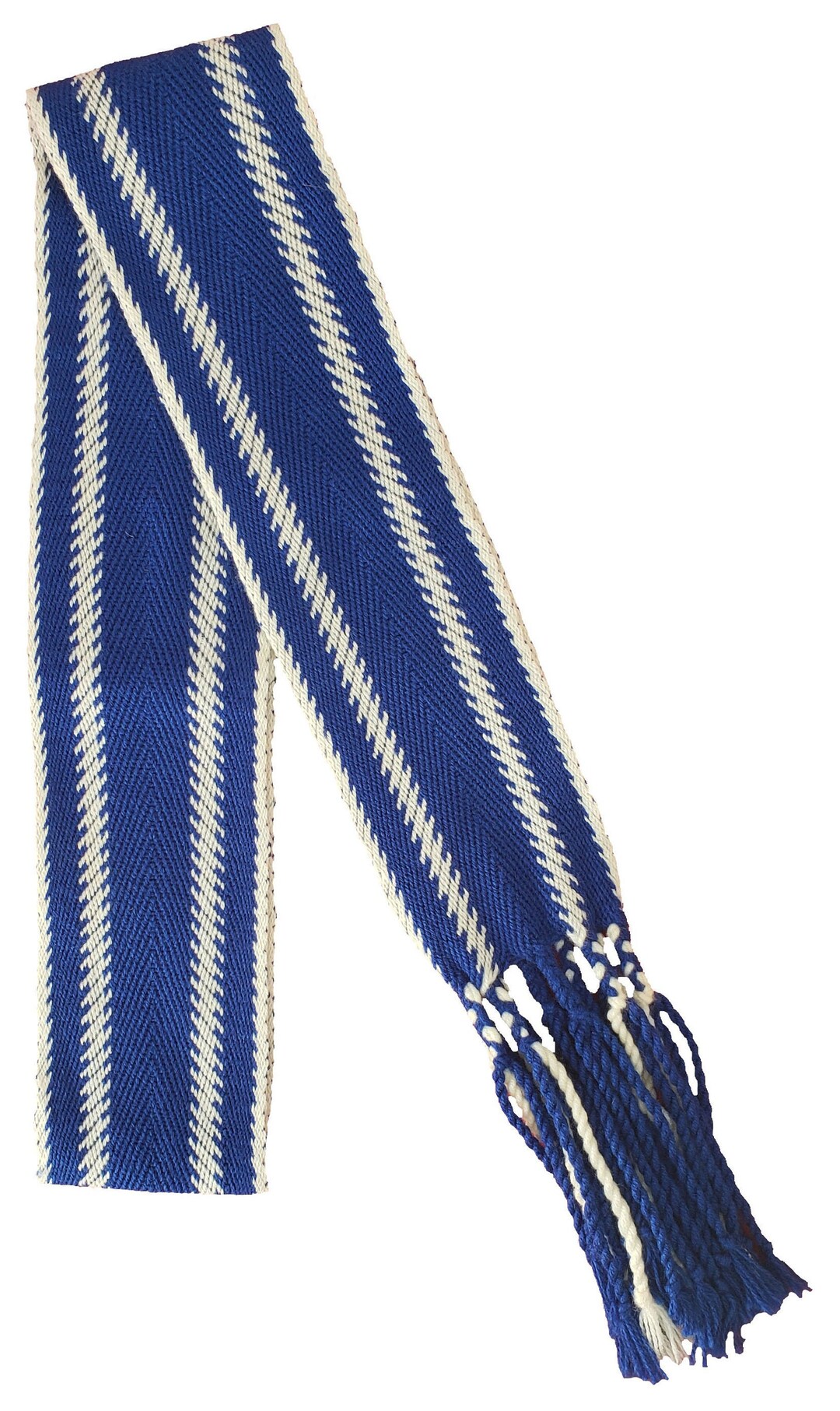 Métis Sash Blue Métis Flag Small Alpaca Ceinture Fléchée Drapeau Métis ...