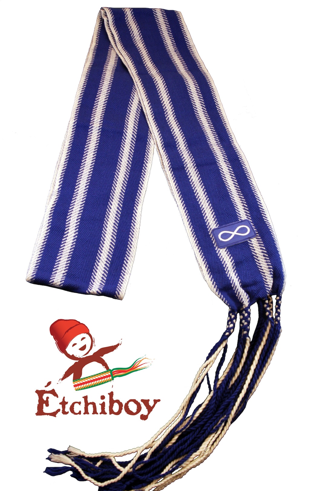 Métis Sash Blue Métis Flag Large Alpaca Ceinture Fléchée Drapeau Métis ...