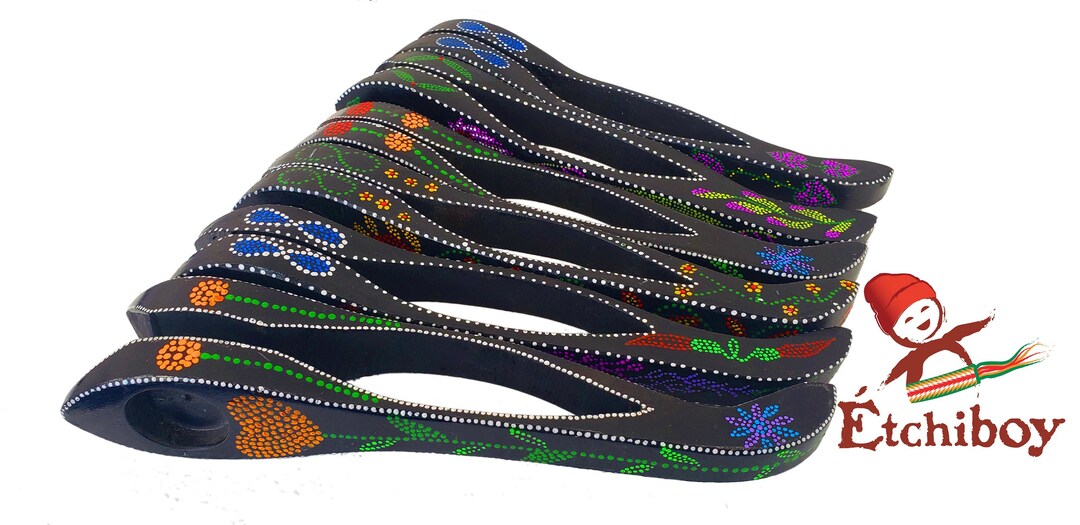 Painted Wooden Musical Spoons Cuillères En Bois Musicales Peinturées - Etsy