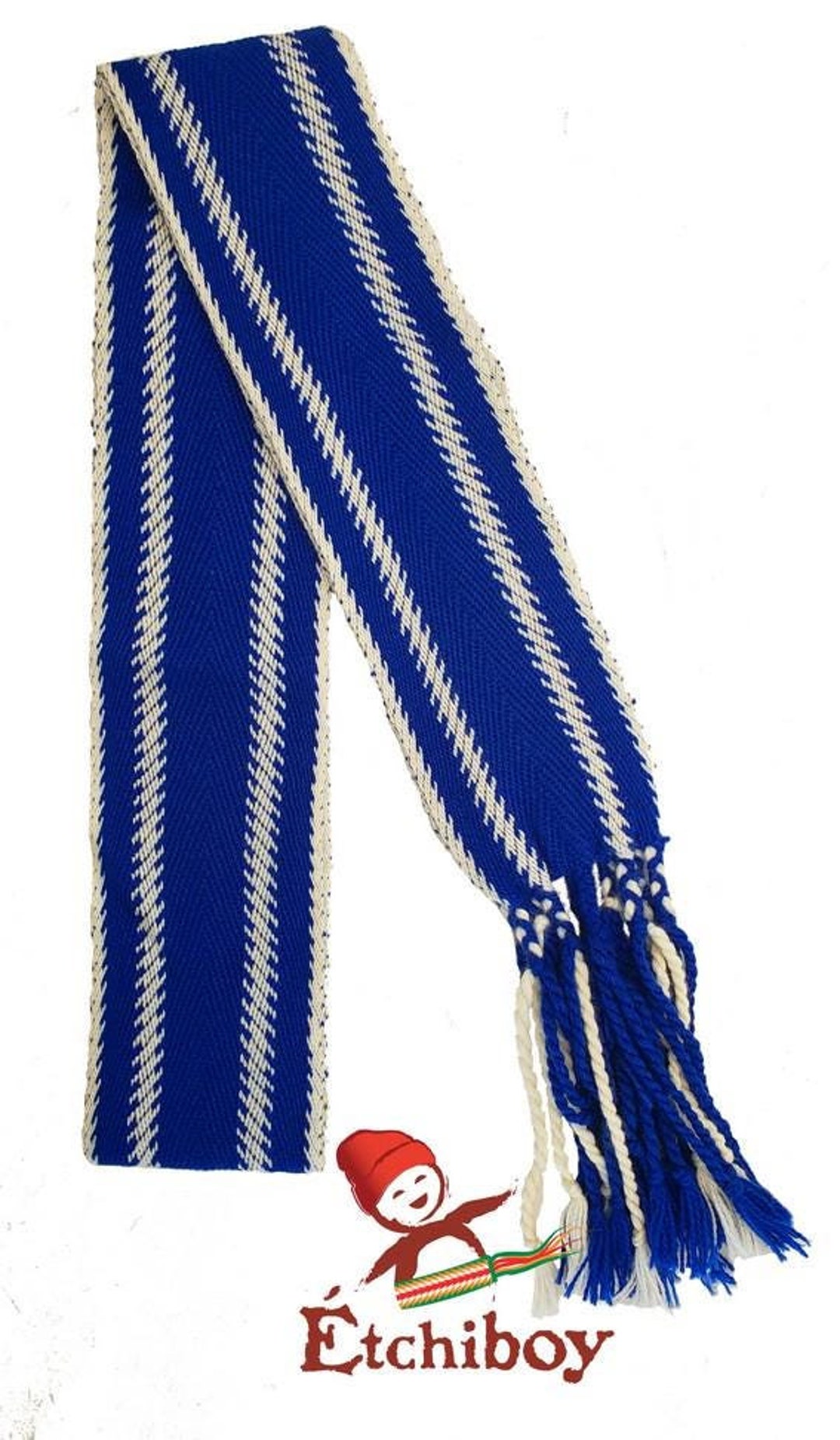 Métis Sash Blue Métis Flag Small Alpaca Ceinture Fléchée Drapeau Métis ...