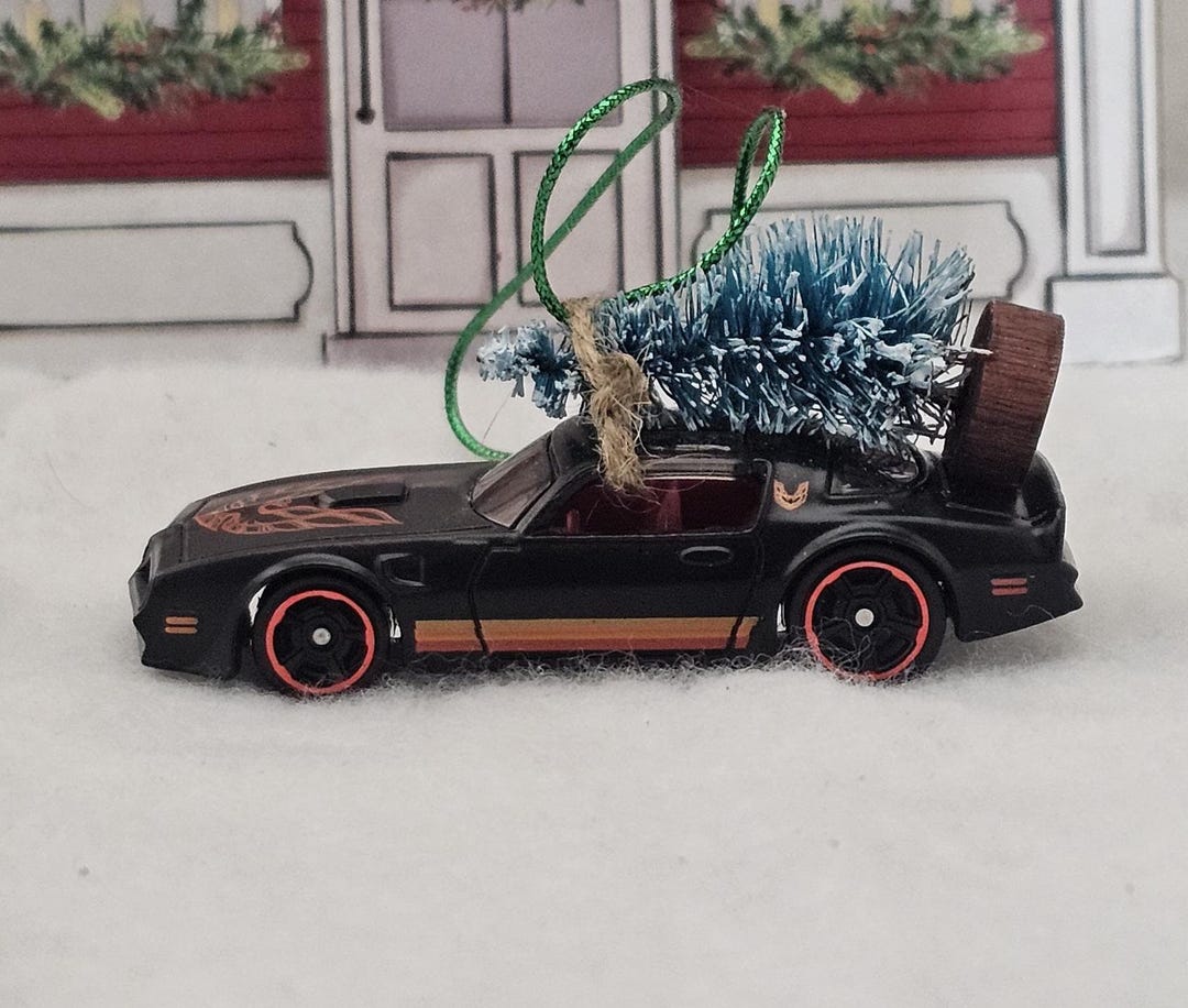 VHTF Rare Pontiac Firebird Trans Am Carrying Christmas Tree Ornament ...