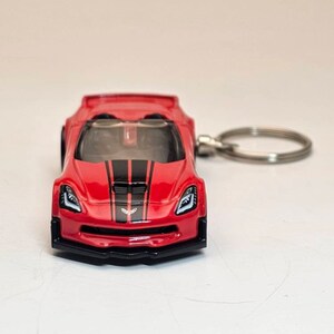 Corvette C7 Z06 Convertible Keychain for Father Husband Boyfriend Car ...