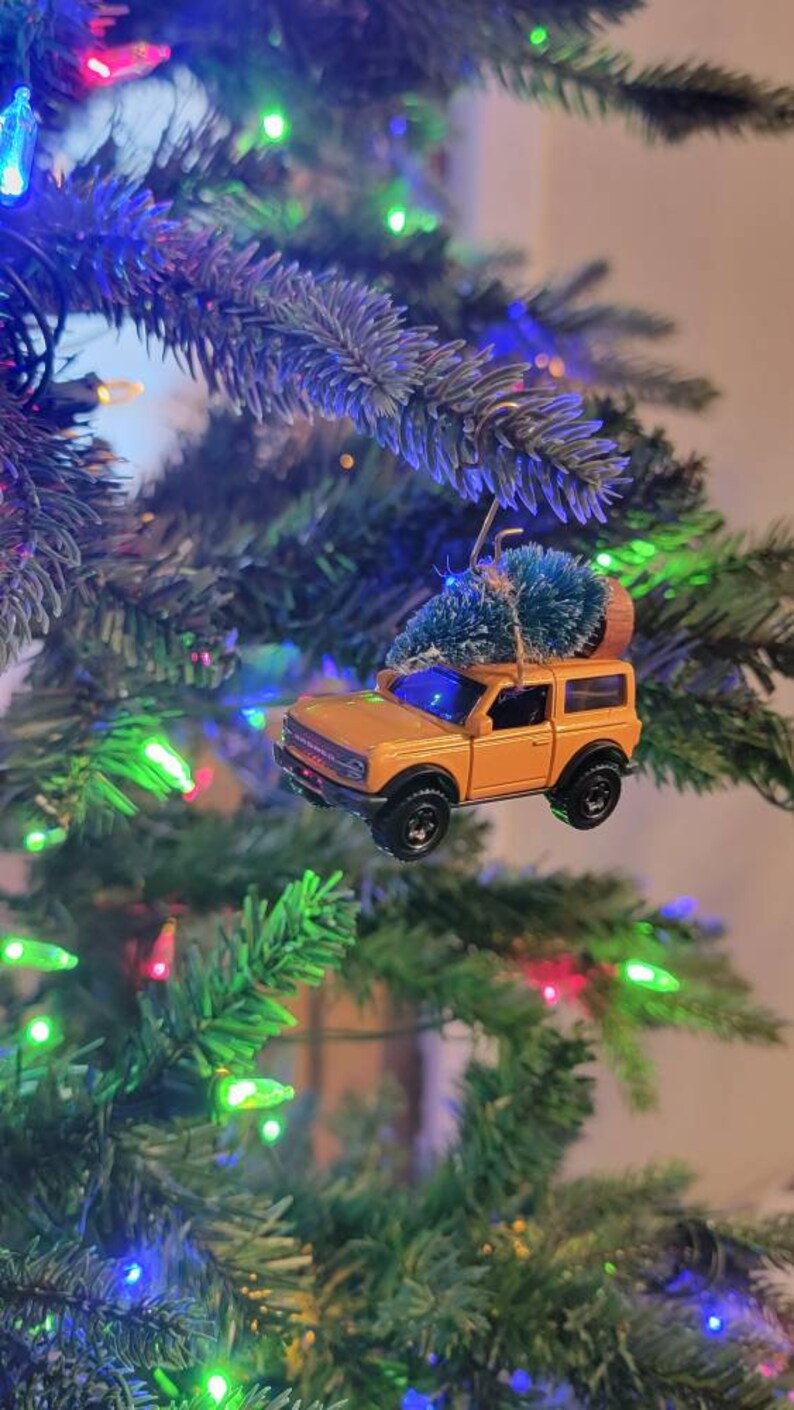 RARE 2021 Ford Bronco 2 Door Carrying Christmas Tree Ornament Gift for ...
