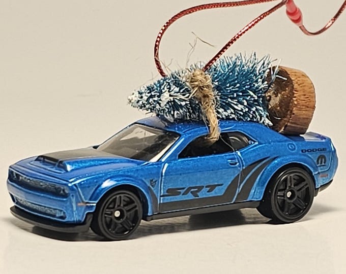 RARE 2018 Dodge Challenger SRT Demon Carrying Christmas Tree Car ...