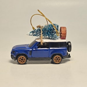 RARE Land Rover Defender 90 Carrying Christmas Tree Ornament Husband ...