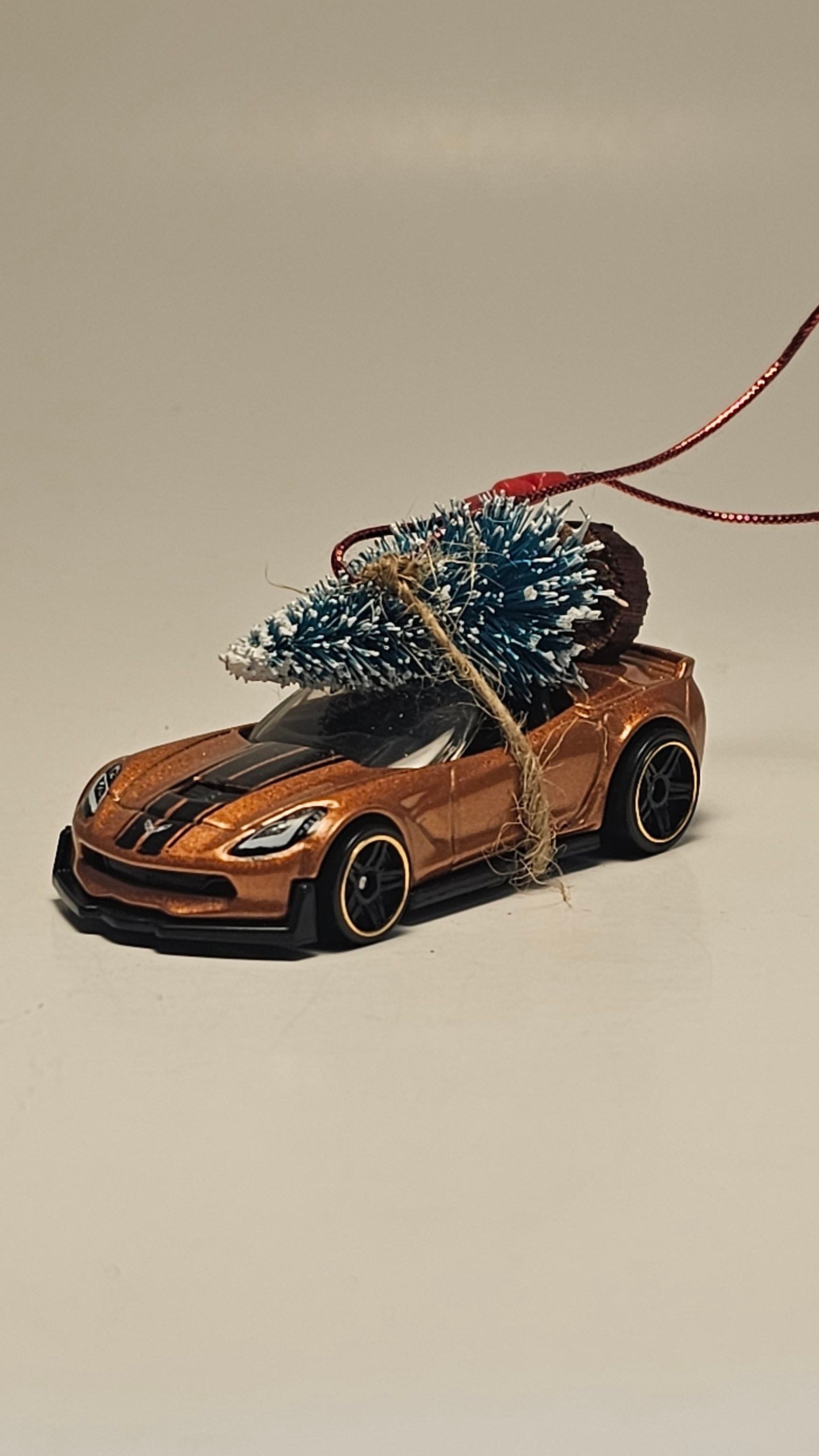 Chevy Corvette C7 Z06 Carrying Christmas Tree Car Ornament Decoration ...