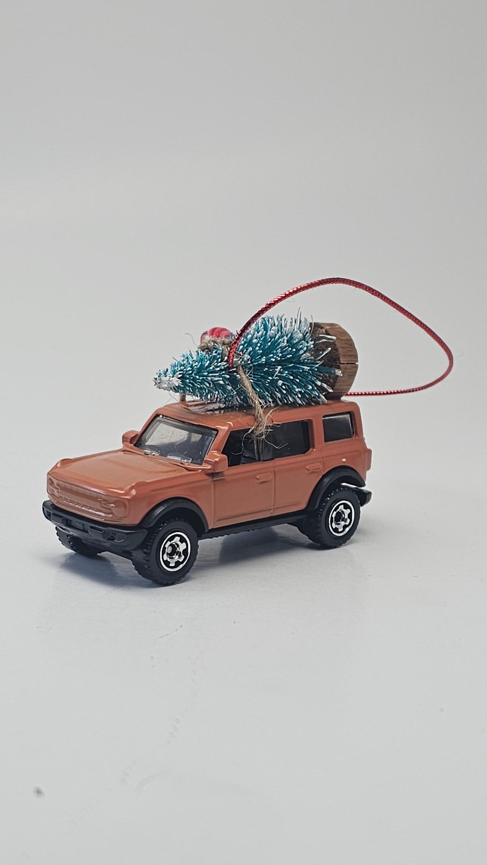 VHTF RARE 2021 Ford Bronco 4 Door Carrying Christmas Tree Car Ornament ...