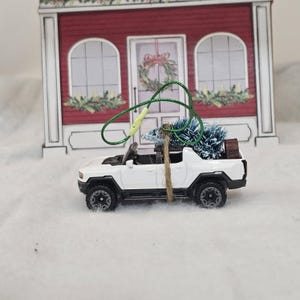 GMC Hummer EV Carrying Christmas Tree Ornament Gift for Him Husband ...