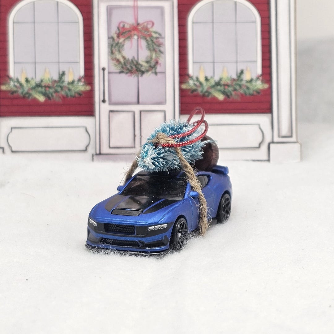 Ford Mustang Dark Horse Carrying Christmas Tree Ornament Gift for Him ...