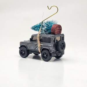 RARE Land Rover Defender 90 Carrying Christmas Tree Ornament Husband ...