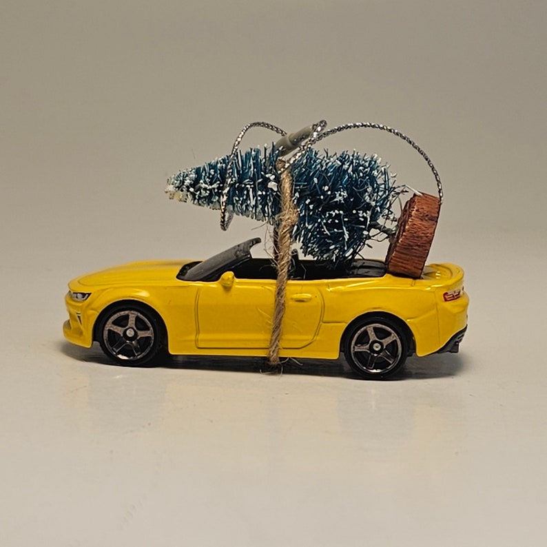 VHTF Camaro Carrying Christmas Tree Car Ornament for Car Lover Husband ...