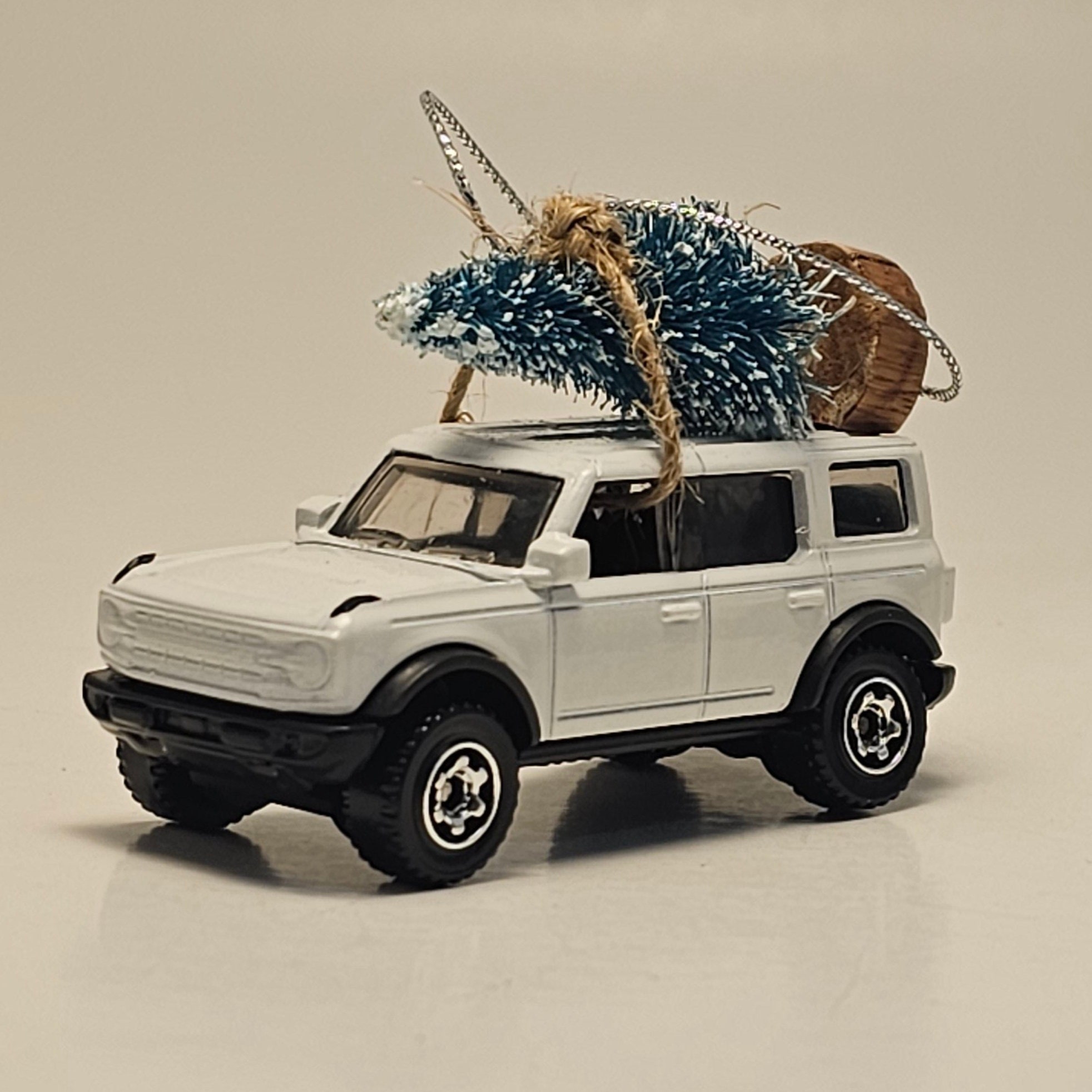 VHTF RARE 2021 Ford Bronco 4 Door Carrying Christmas Tree Car Ornament ...