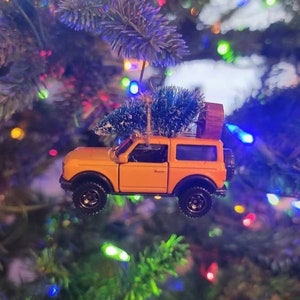 VHTF RARE 2021 Ford Bronco 2 Door Carrying Christmas Tree Ornament Gift ...