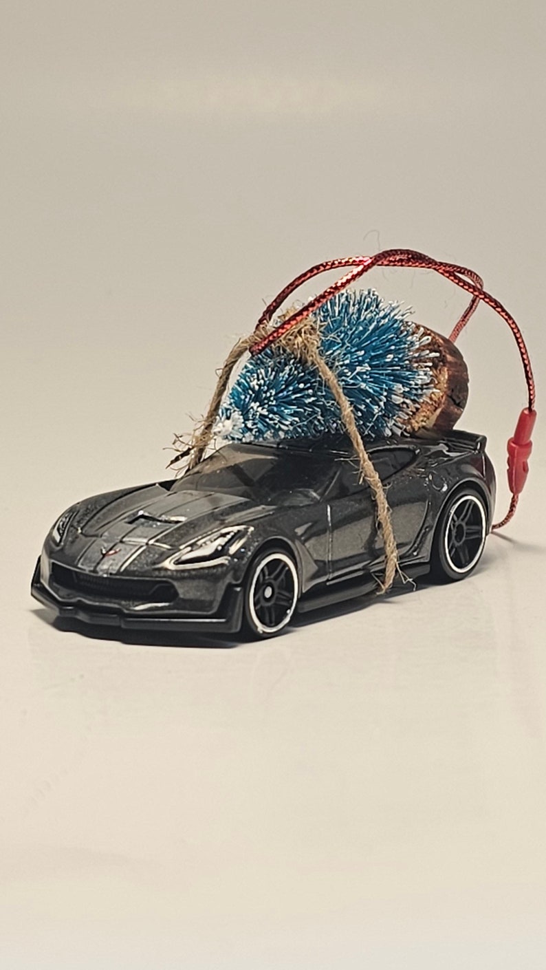 Chevy Corvette C7 Z06 Carrying Christmas Tree Car Ornament Decoration ...