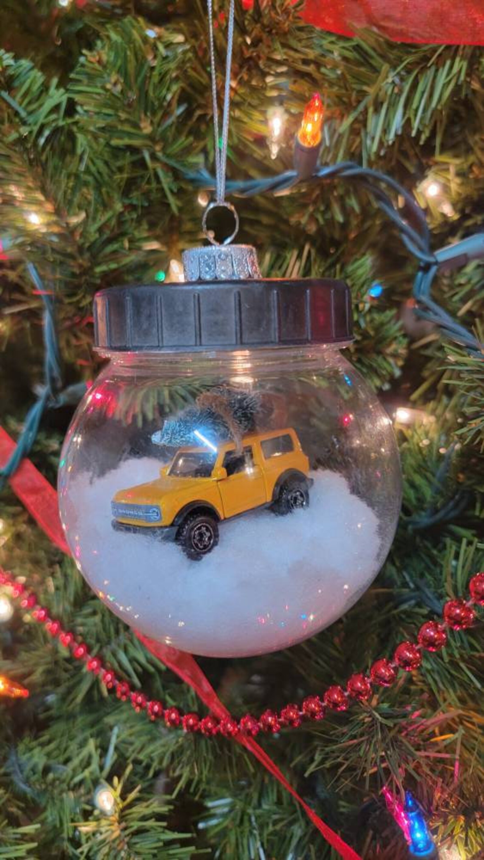 VHTF RARE 2021 Ford Bronco 2 Door Carrying Christmas Tree Ornament Gift ...