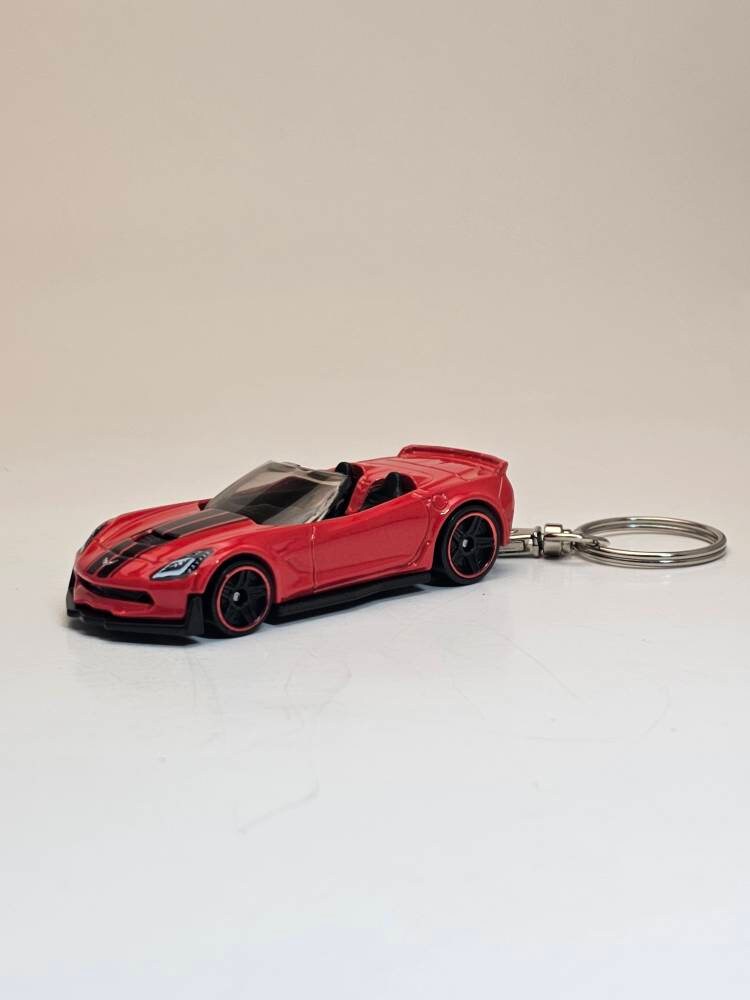Corvette C7 Z06 Convertible Keychain for Father Husband - Etsy