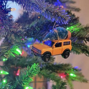 VHTF RARE 2021 Ford Bronco 2 Door Carrying Christmas Tree Ornament Gift ...