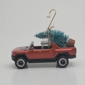 GMC Hummer EV Carrying Christmas Tree Ornament Gift for Him Husband ...