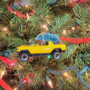 GMC Hummer EV Carrying Christmas Tree Ornament Gift for Him Husband ...