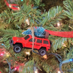 Rare 95 Jeep Cherokee Carrying Christmas Tree Ornament Gift for Men ...