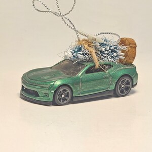 VHTF Camaro Carrying Christmas Tree Car Ornament for Car Lover Husband ...
