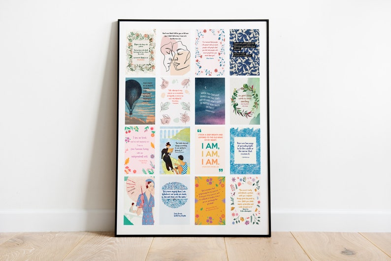 Female Authors Poster Feminist Print Literary Quotes - Etsy